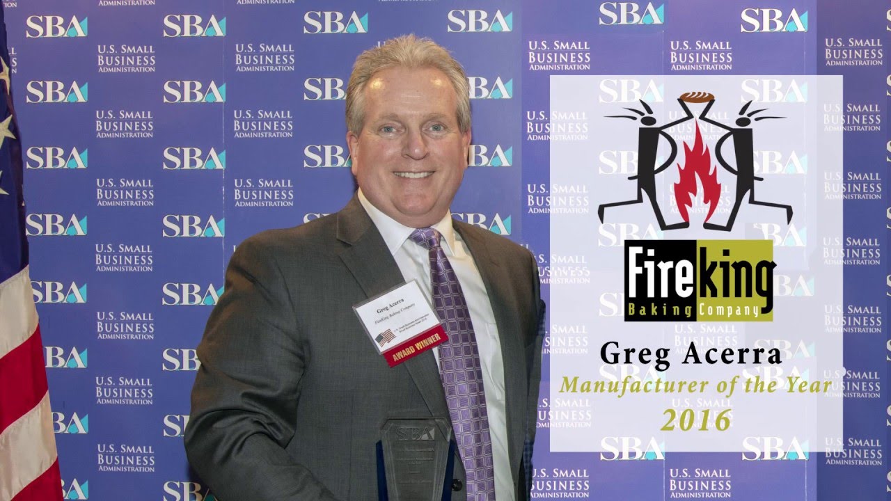 Greg Acerra, Fireking Baking Co - Manufacturer of the Year - YouTube