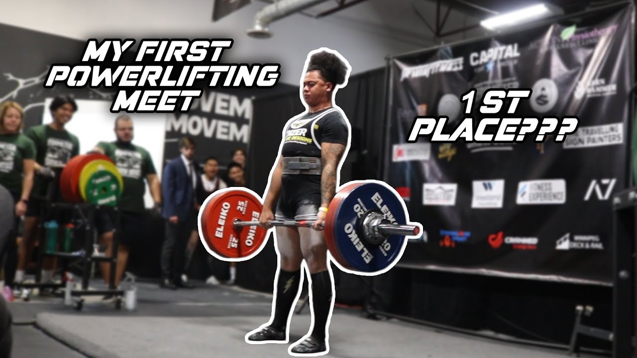 MY FIRST POWERLIFTING MEET (1st Place???) - YouTube