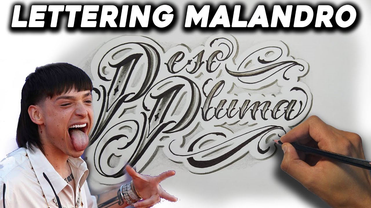 Como Dibujar Lettering Malandro PESO PLUMA Drawing lettering / chicano ...