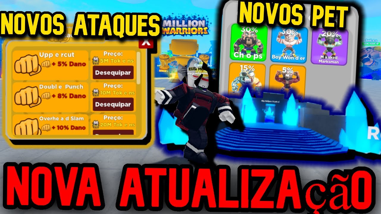 CHEGOU A NOVA ATUALIZAÇÃO NO MUSCLE LEGENDS! (roblox) - YouTube