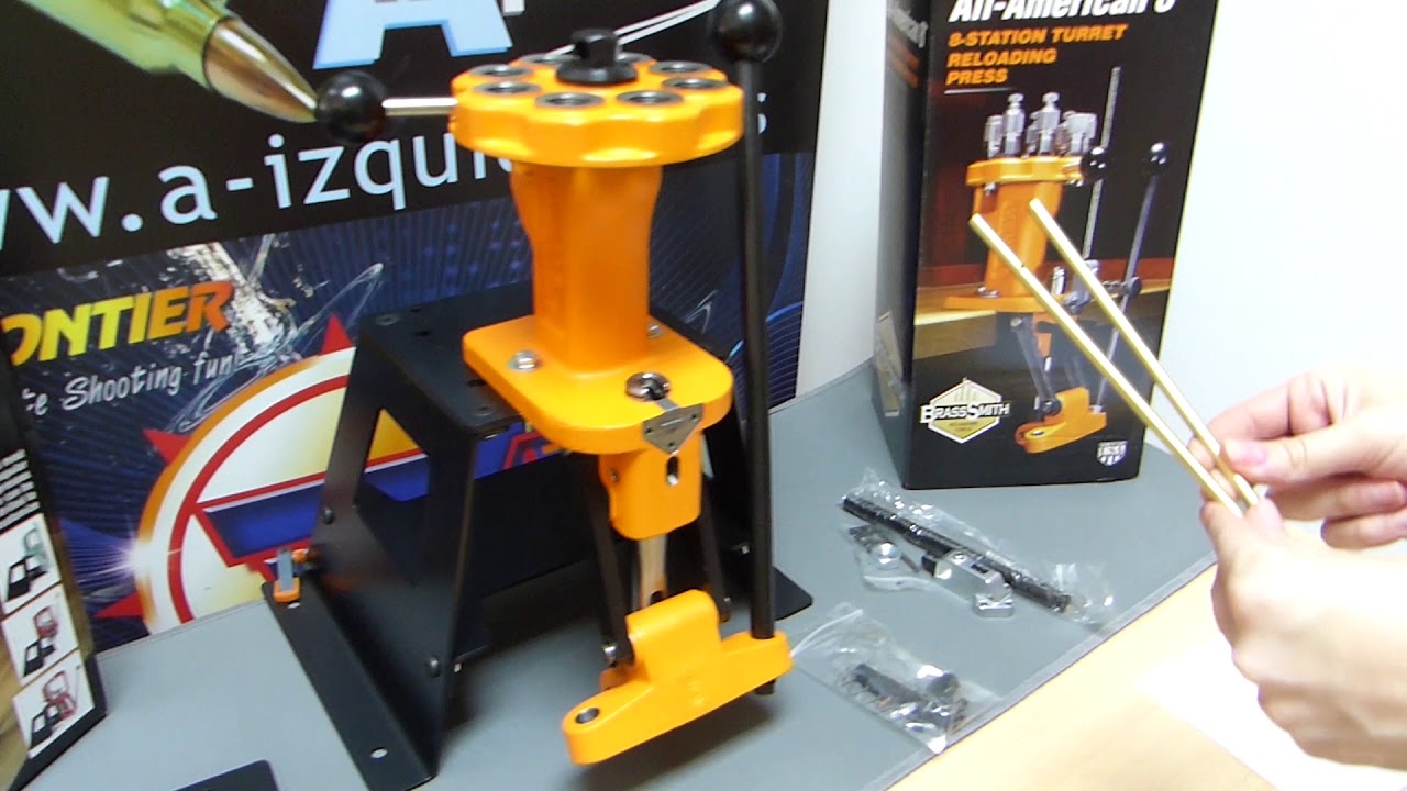 *PRENSA de RECARGA LYMAN* BRASS SMITH 8 TURRET - YouTube