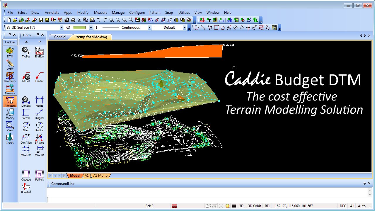 Caddie Budget DTM .dwg software the affordable terrain modelling ...
