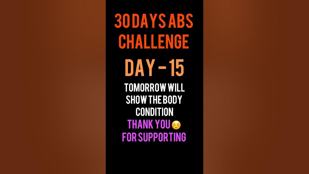 Day - 15 | 30 days abs challenge #subscribe #follow #support #fitness #diet - YouTube