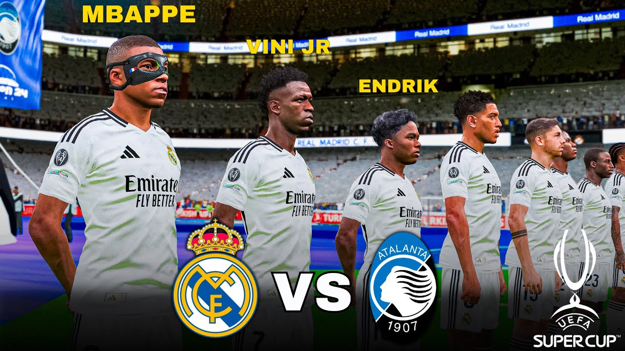 Real Madrid X Atalanta ft Mbappe , Endrick & Vini | UEFA SUPER CUP ...