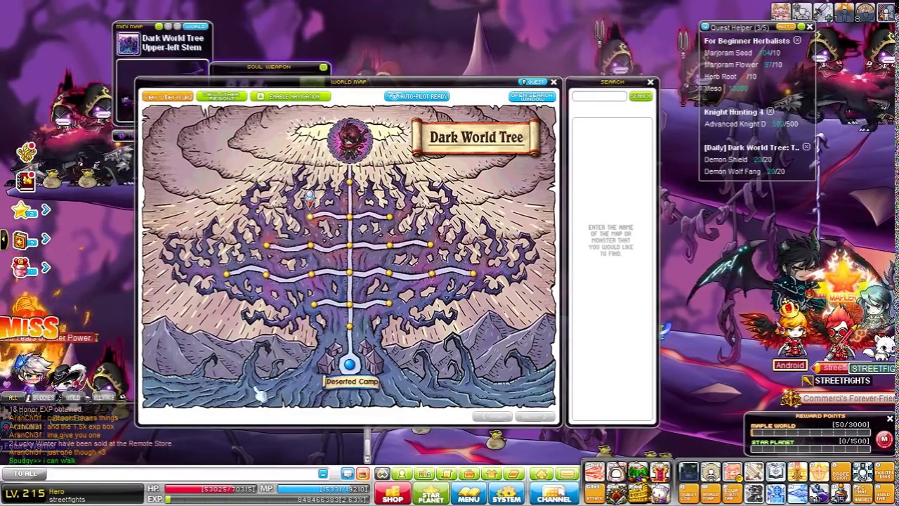 MAPLESTORY DARK WORLD TRAINING - YouTube