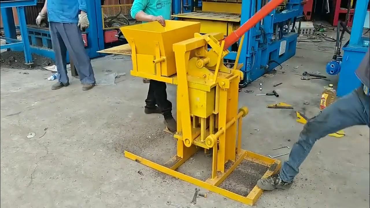 Low cost interlock clay soil brick machine manual compressed earth ...