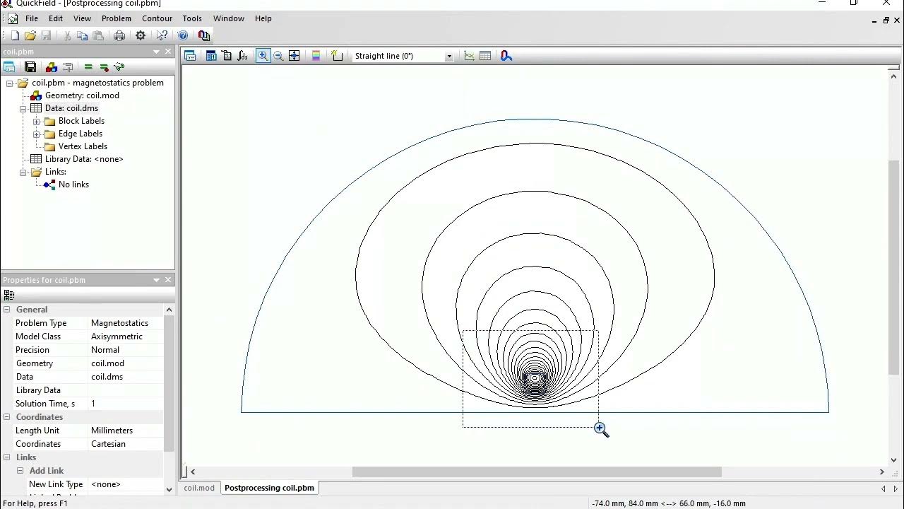 Brooks coil magnetostatic simulation using QuickField FEA software - YouTube