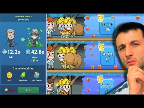 HERŞEYİMİ VERDİM DAHA ÇOK KAZANDIM - YENİ MADEN !! - Idle Miner Tycoon
