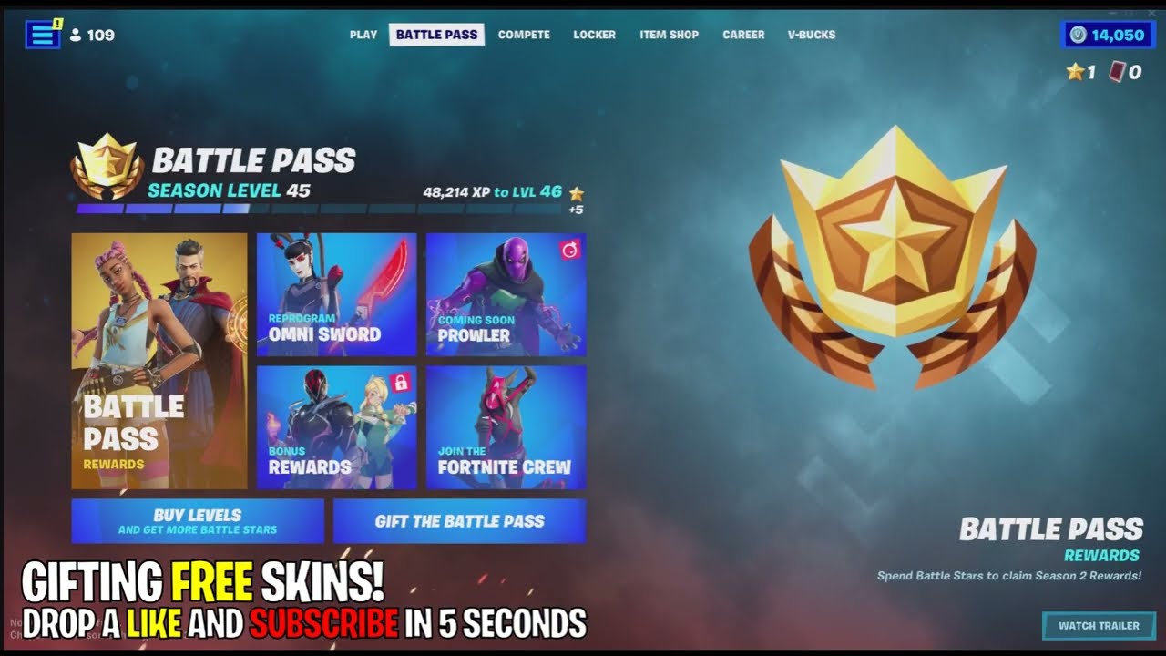 Free Fortnite Battle Pass - YouTube