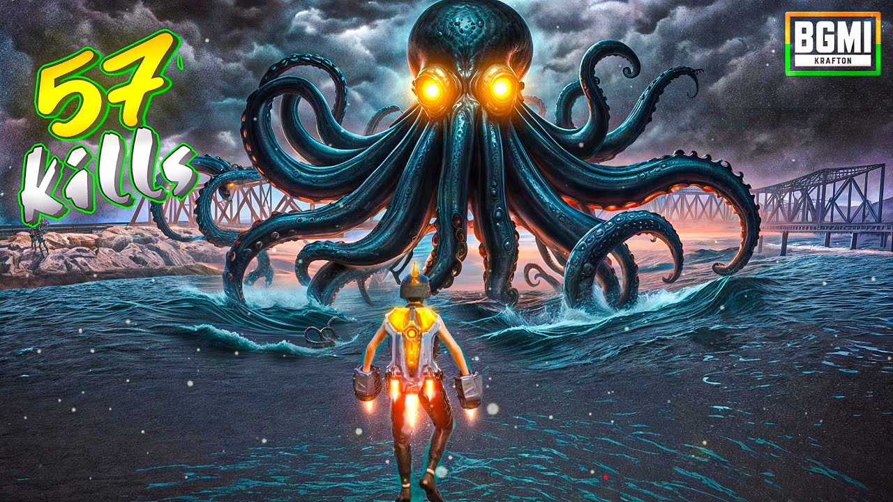 Giant Octopus in Bgmi New Update 💀 | 57 kills HIGHLIGHT - YouTube