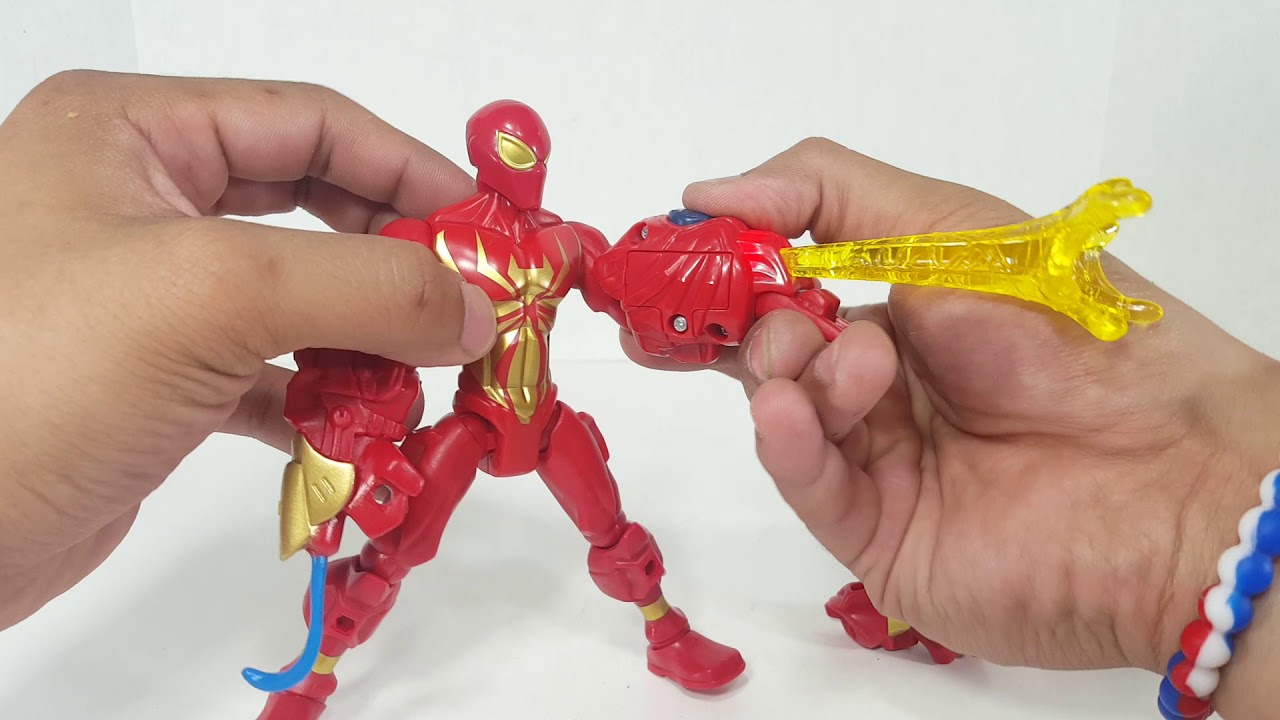 Iron Spider Electronic Super Hero Mashers Figure - YouTube