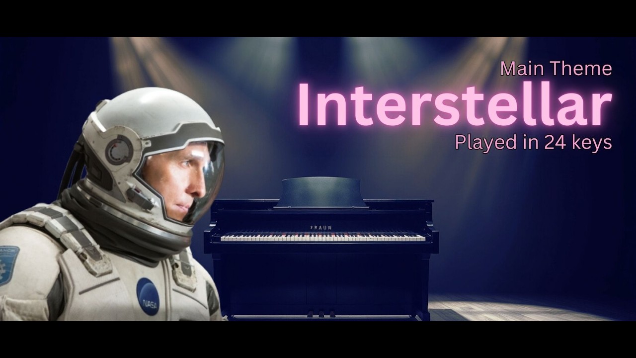 Hans Zimmer Piano Solo - Interstellar | Main Theme Played in 24 Keys ...