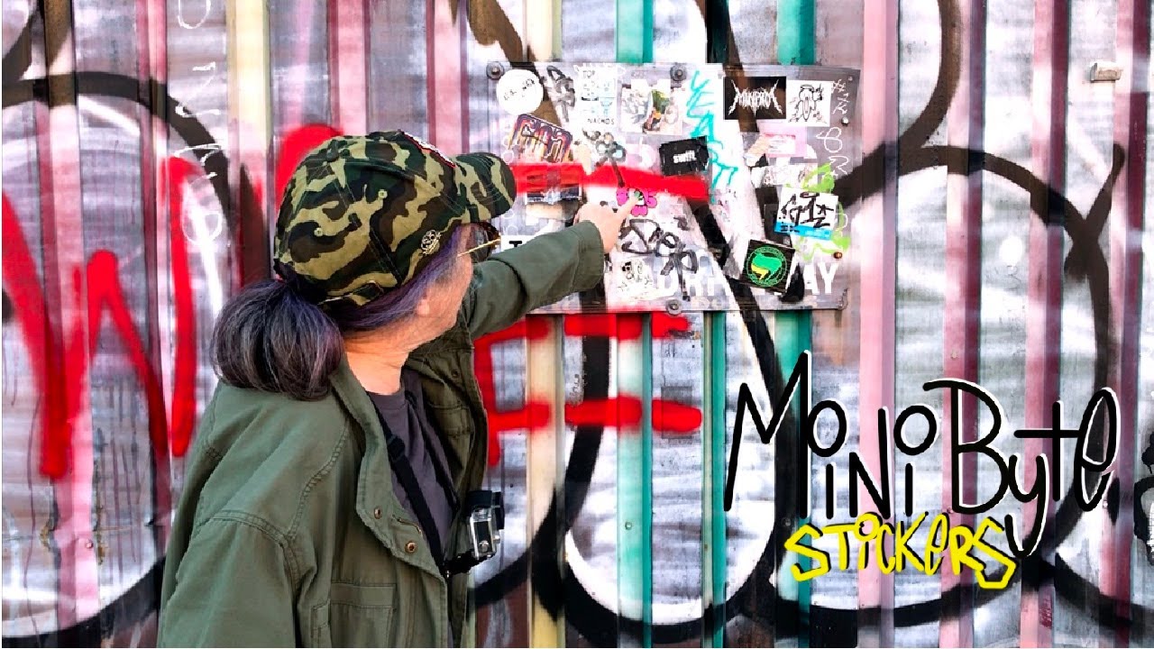 StreetBytesNYC | Mini Byte | Street Art Stickers - YouTube