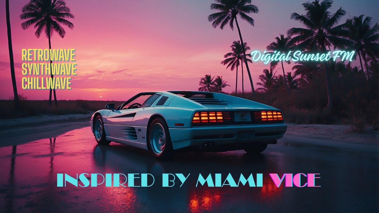 🌴 Miami Vice Inspired Synthwave & Chillwave Album | Neon Nights 🌴 Retrowave Outrun Dreams - YouTube