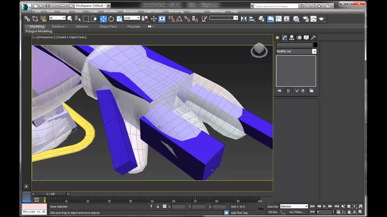 3ds Max 骨架建立教學 - Part 4（Character Skinning） - YouTube