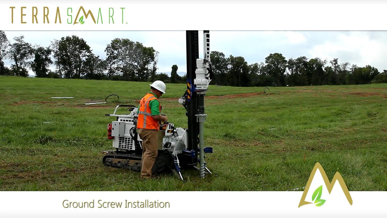 TerraSmart: Ground Screw Installation (Full Length) - YouTube