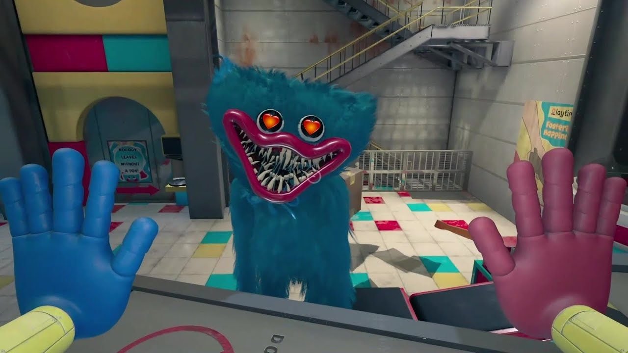 Playing the new update of Poppy Playtime chapter 1--Huggy got lip gloss ...