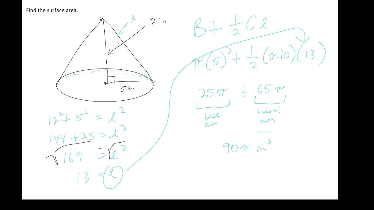 Geometry Lesson 11.7 Surface Areas and Volumes of Cones and Pyramids ...