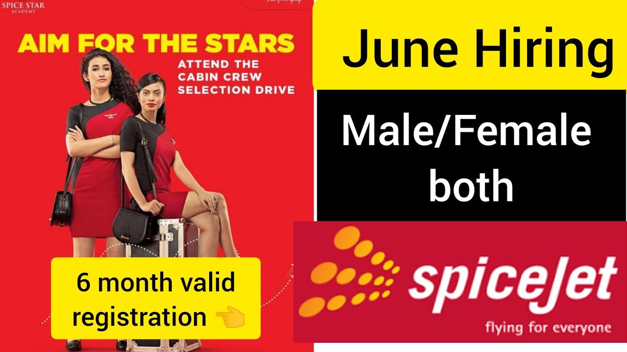Spicejet Hiring | Cabin Crew Interview | Male/Female Both | Online ...