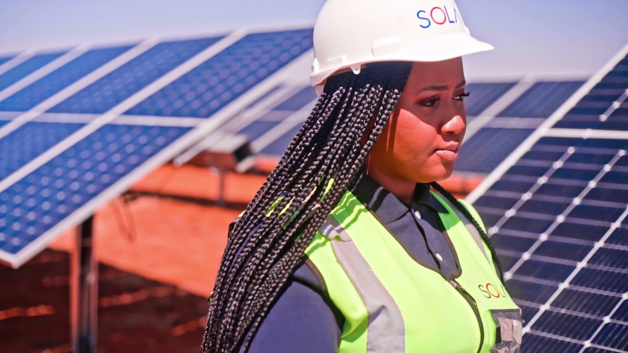 SOLA launches South Africa’s first large-scale wheeling project - YouTube