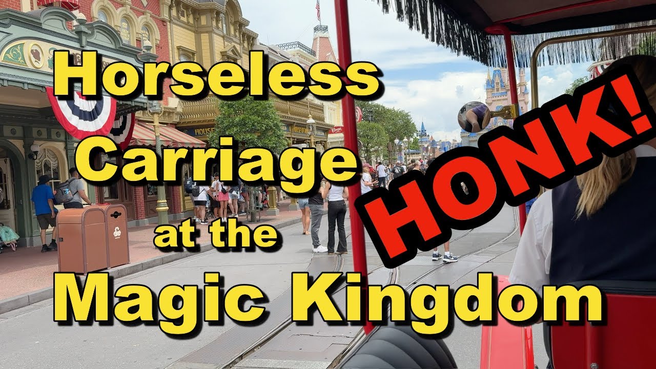 Honk! A Busy Day Ride on the Magic Kingdom Horseless Carriage | Full 4K ...