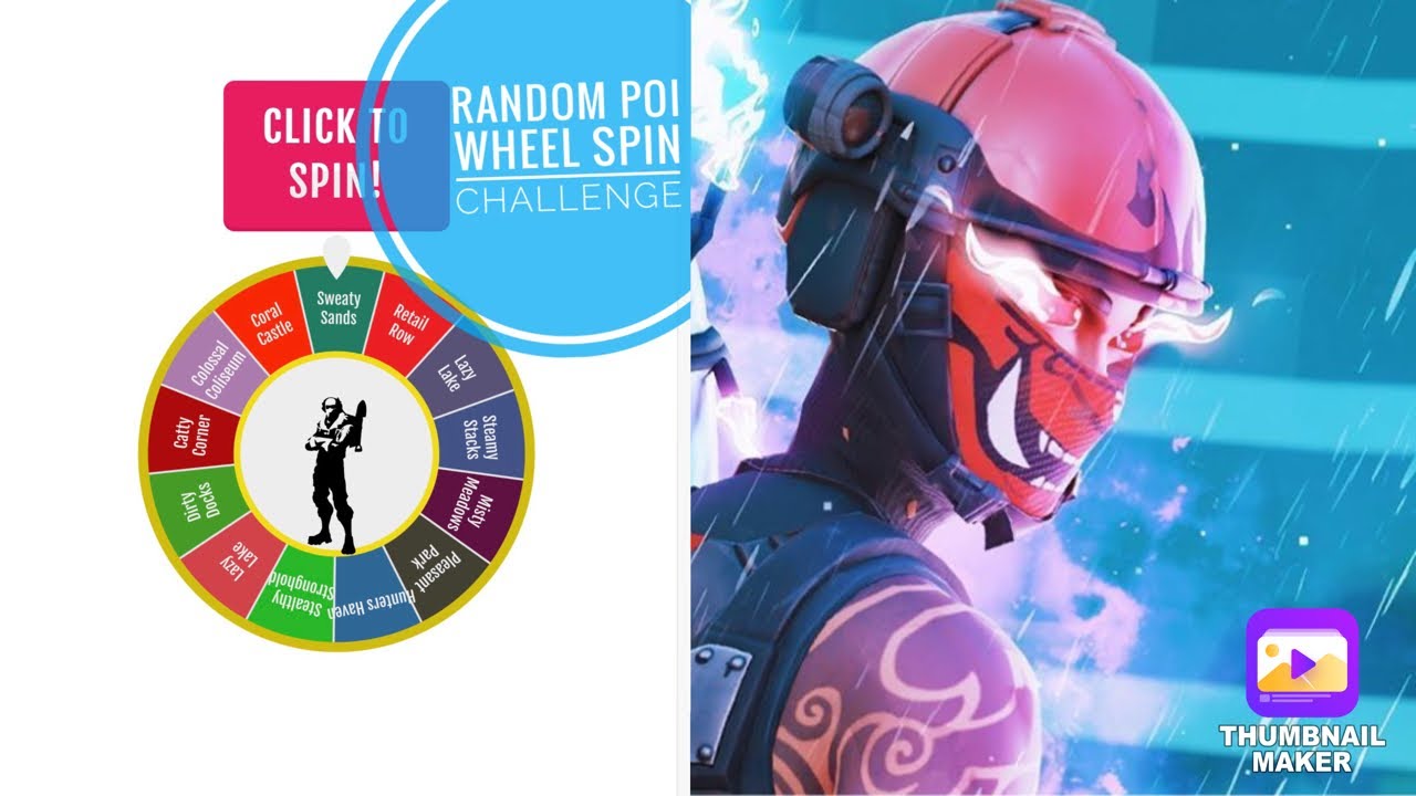 Fortnite Random POI wheel spin challenge - YouTube