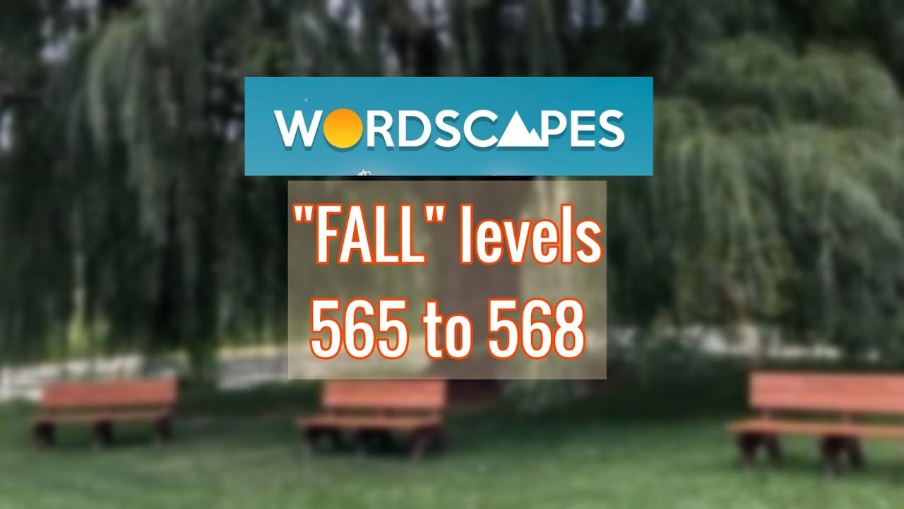Wordscapes "FALL" levels 565 to 568 gameplay | Answers | Solutions ...