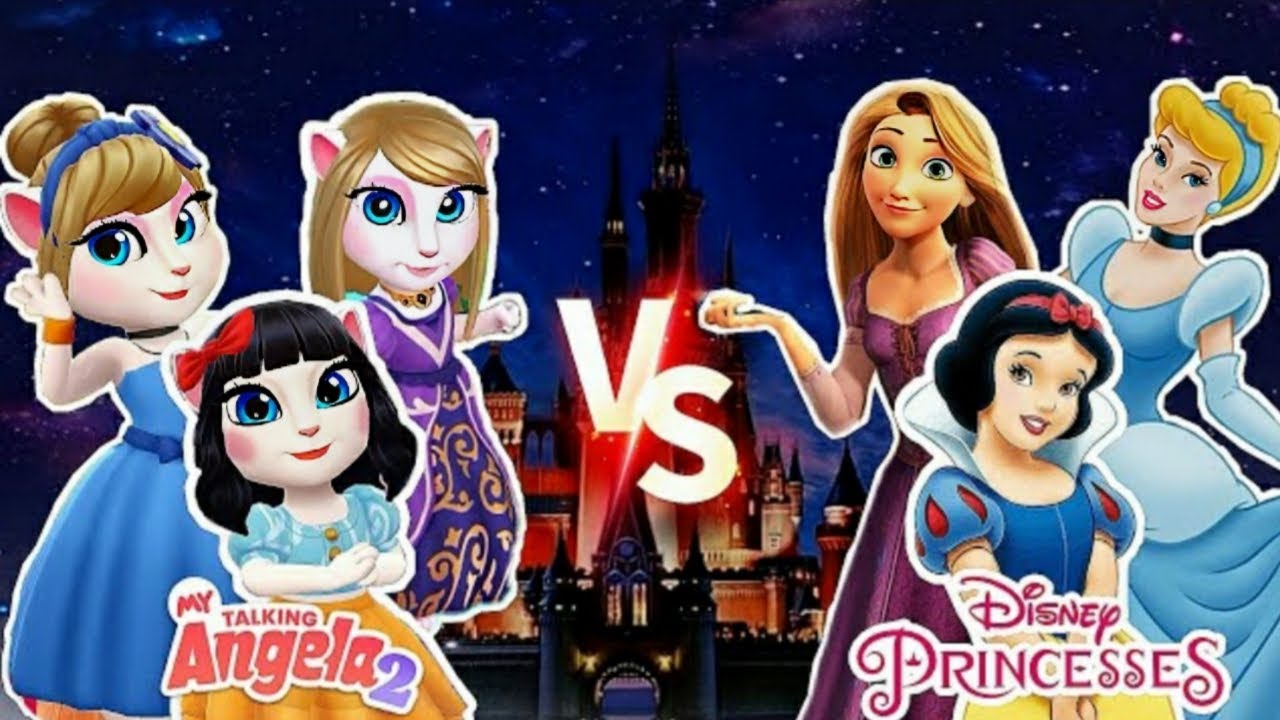 My Talking Angela new 2 - New stage / Angela VS Disney Princess! - YouTube