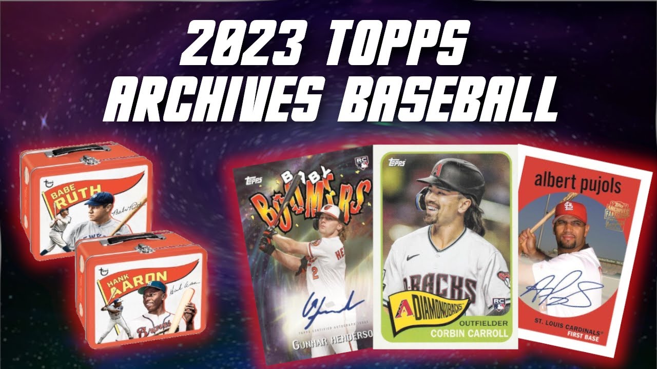 Big Auto!!! 2023 Topps Archives Baseball Collector Tin Opening! - YouTube