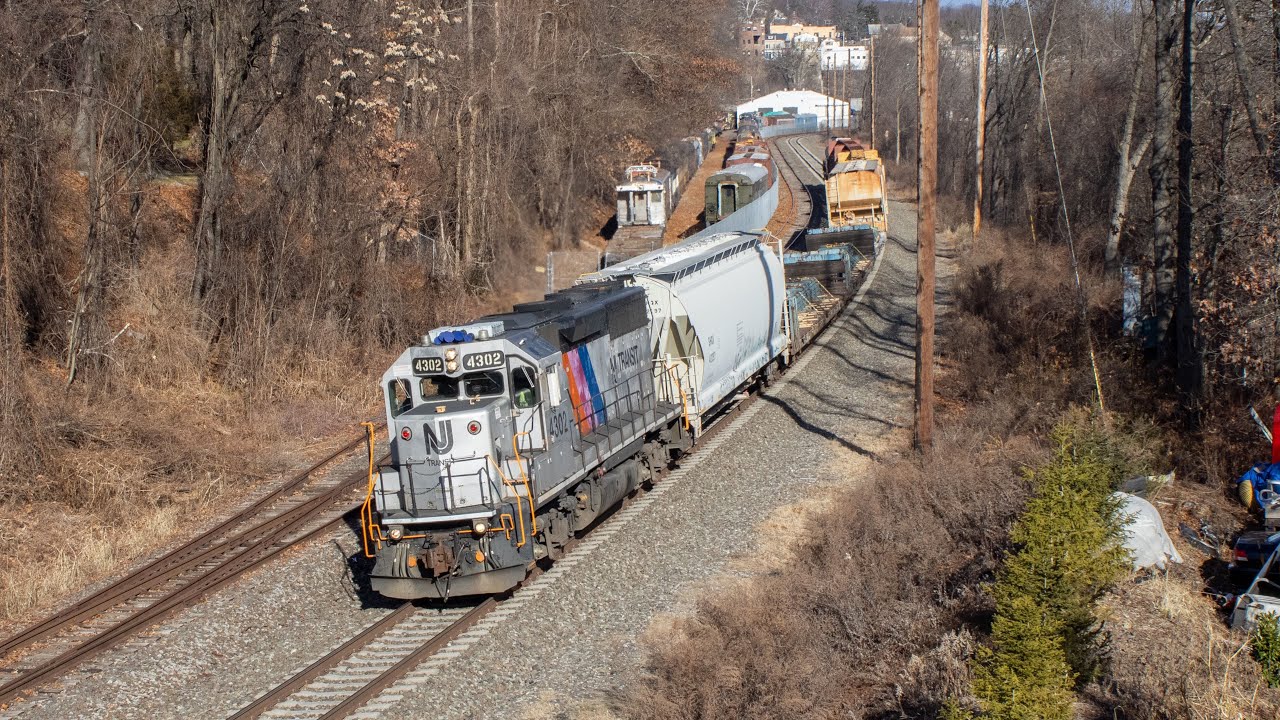 Chasing C&D RP2 over the Montclair-Boonton Line & Totowa Industrial w ...