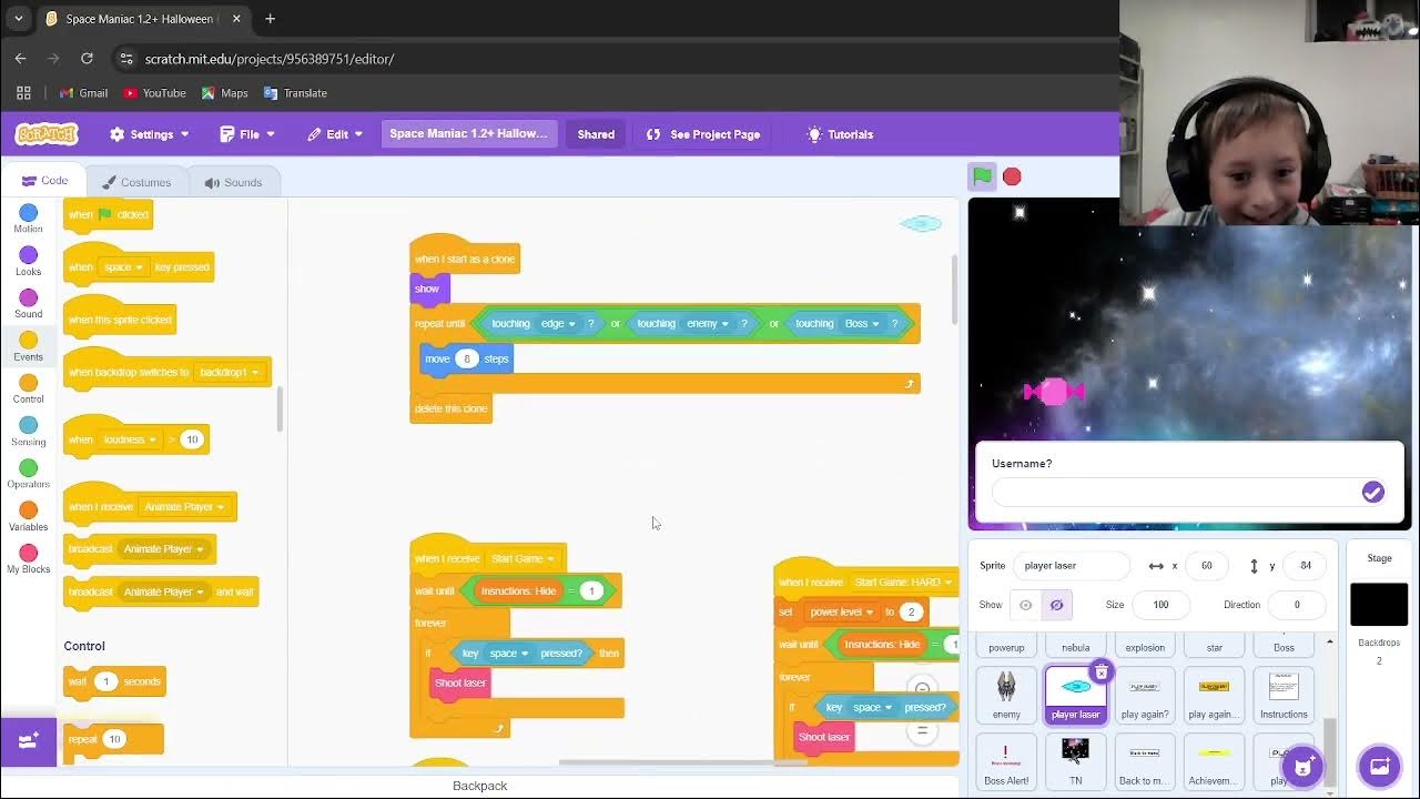 Space Maniac Halloween Event! X How to make A simple tower game on Scratch Part 2 - YouTube