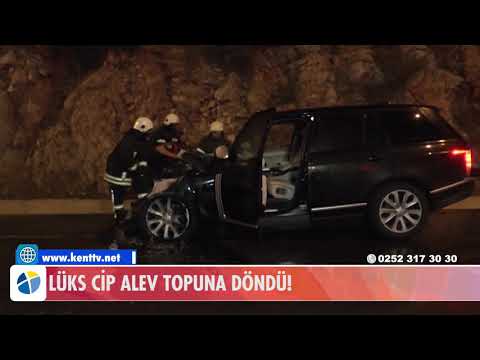 LÜKS CİP ALEV TOPUNA DÖNDÜ!