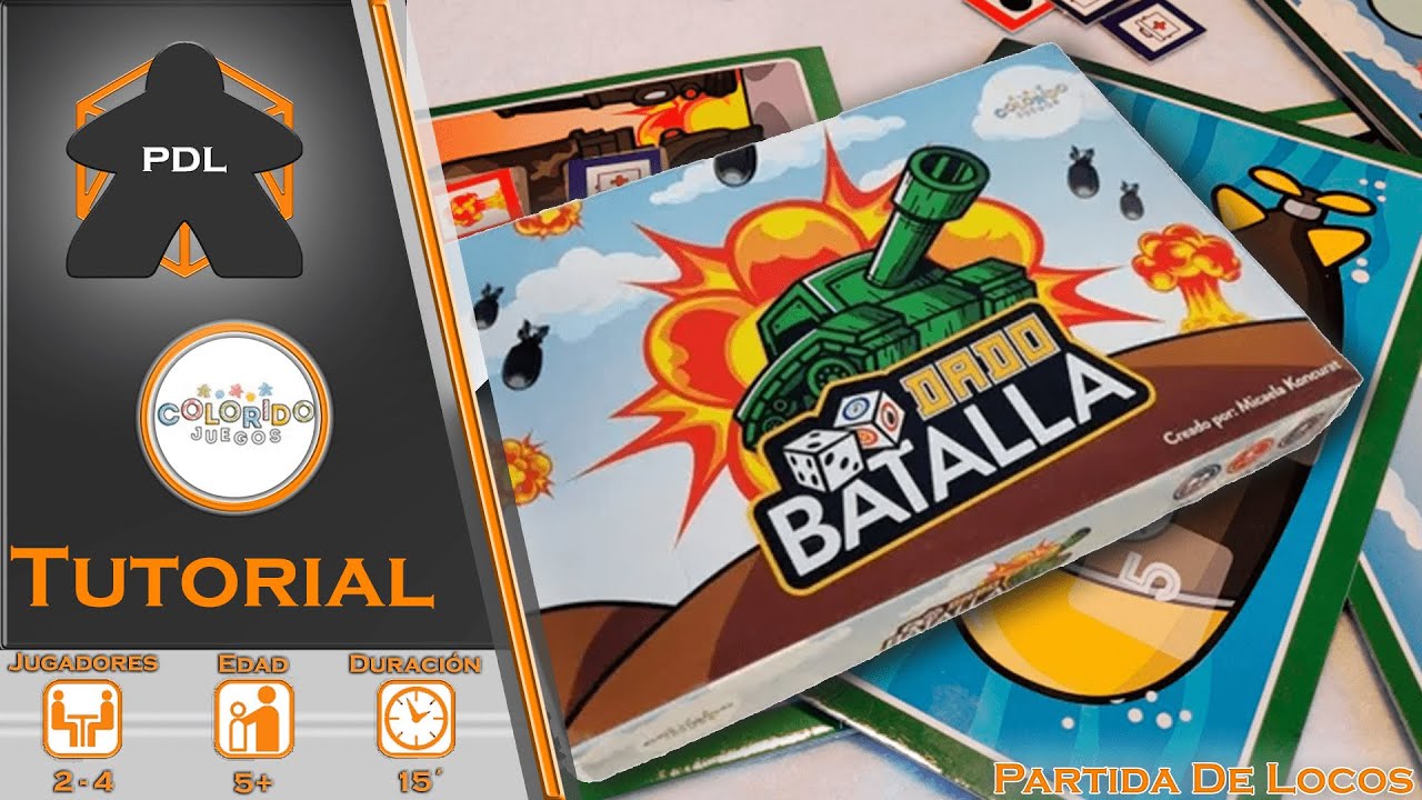 Dado Batalla | Tutorial | Colorido Juegos | Partida de Locos | - YouTube
