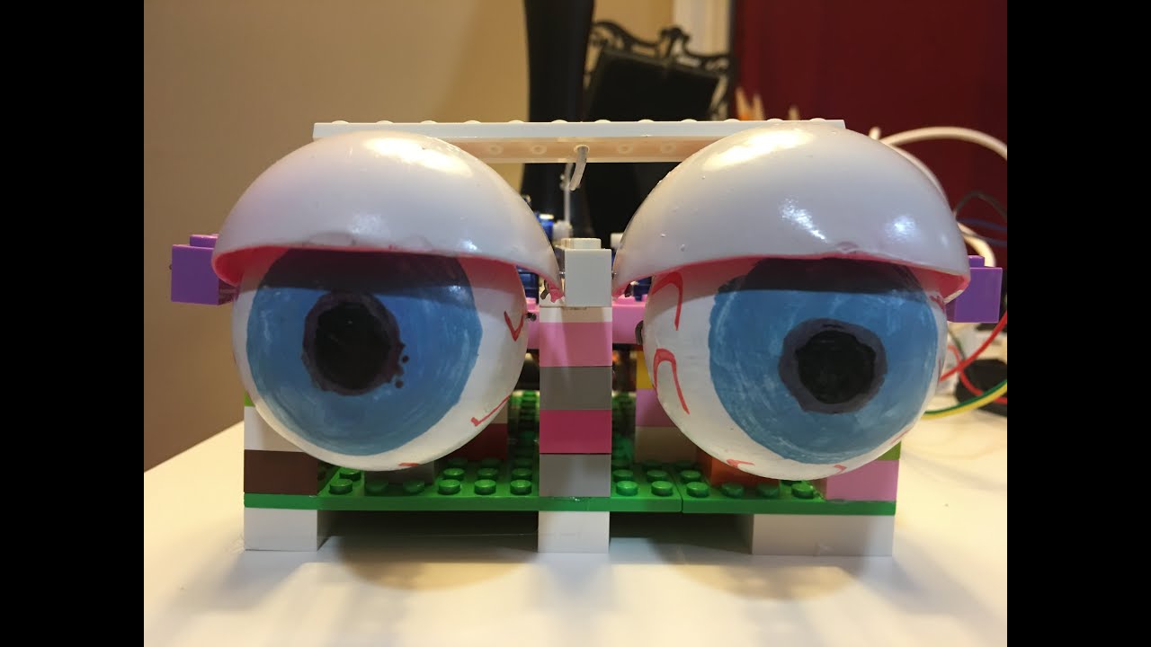 Explain Animatronics Eye Mechanism Lego Robot - YouTube