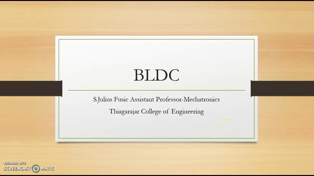 BLDC motor construction and working - YouTube