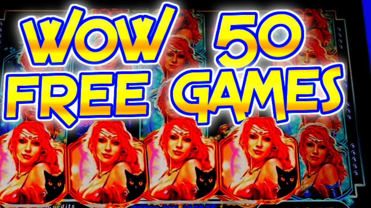 WE BROKE OUR RECORD 50 FREE GAMES on WMS Slot Machine ENCHANTED ...