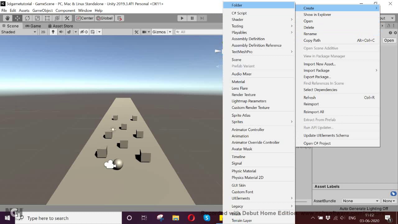 How To Make A Video Game In Unity Environment Setup E02 Styling Material Youtube