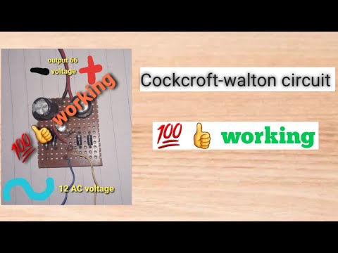 cockcroft walton circuit easy made 👍 - YouTube