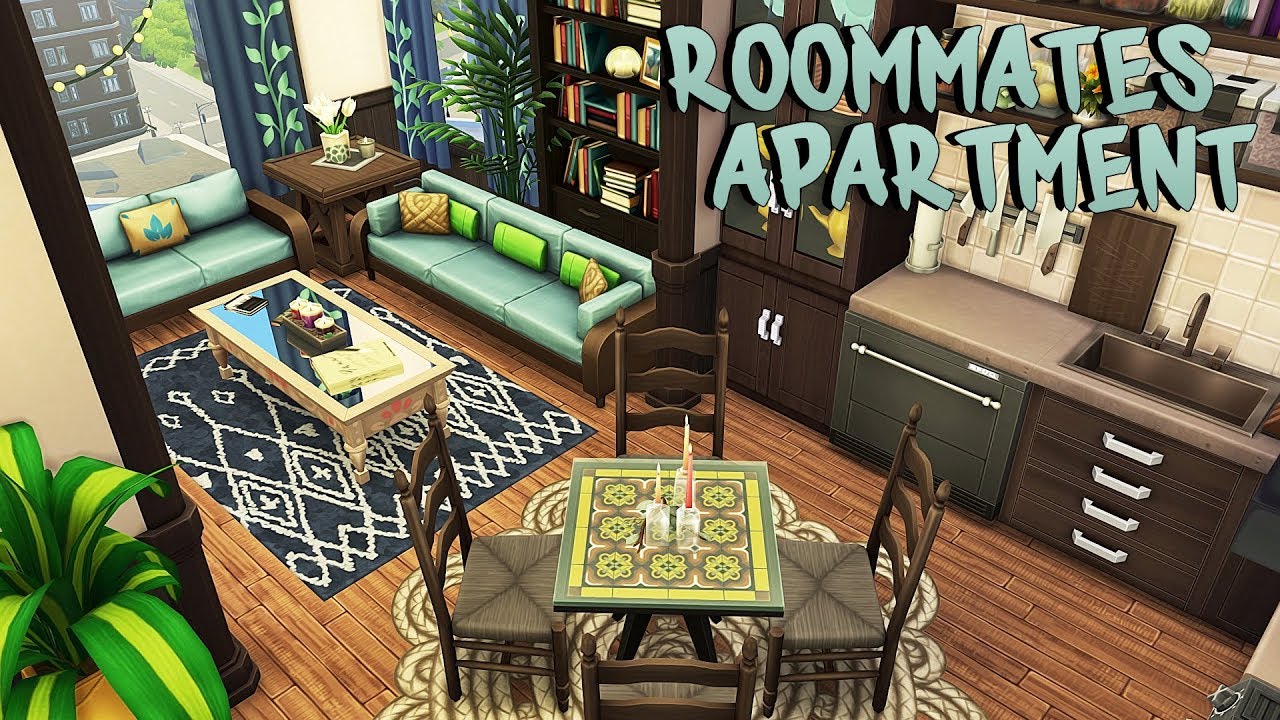 FREELANCER ROOMMATES APARTMENT | The Sims 4 | Apartment Renovation ...