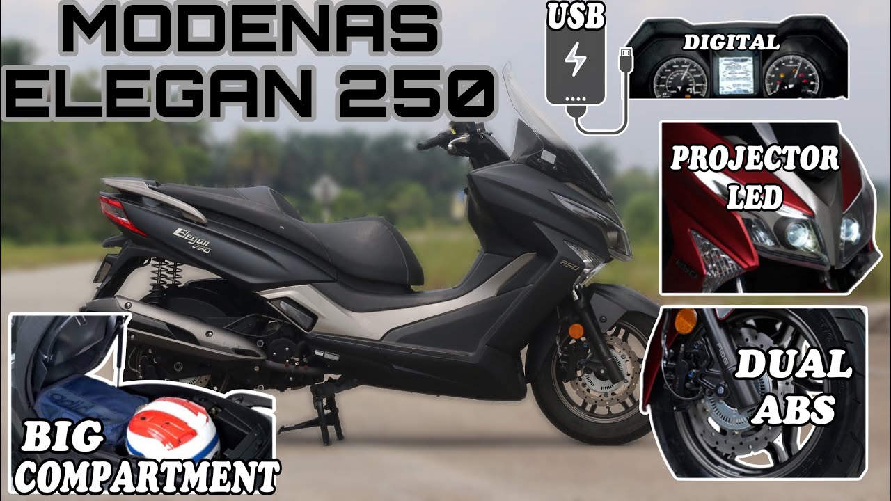 MODENAS ELEGAN 250 2022 ABS | TOPSPEED, REVIEW, WALKTHROUGH, CLOSE-UP ...