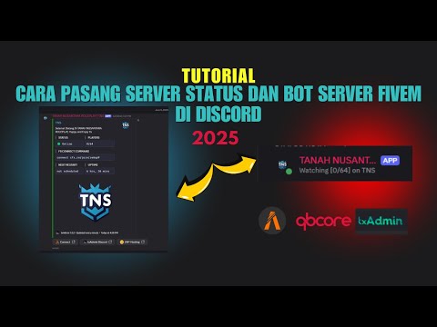 PART 12 | Tutorial CARA PASANG SERVER STATUS DAN BOT SERVER FIVEM DI DISCORD 2025