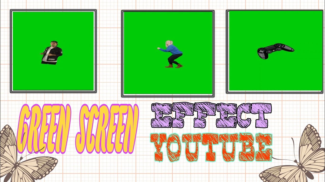 Green screen efek animasi youtube nocopyright - YouTube