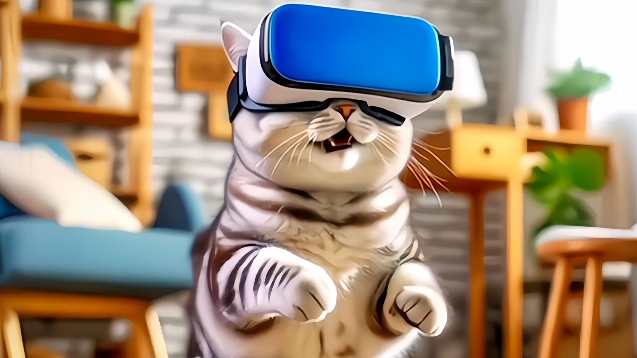 Cat Playing Virtual Reality (VR)| Cat Story #cat #cats - YouTube