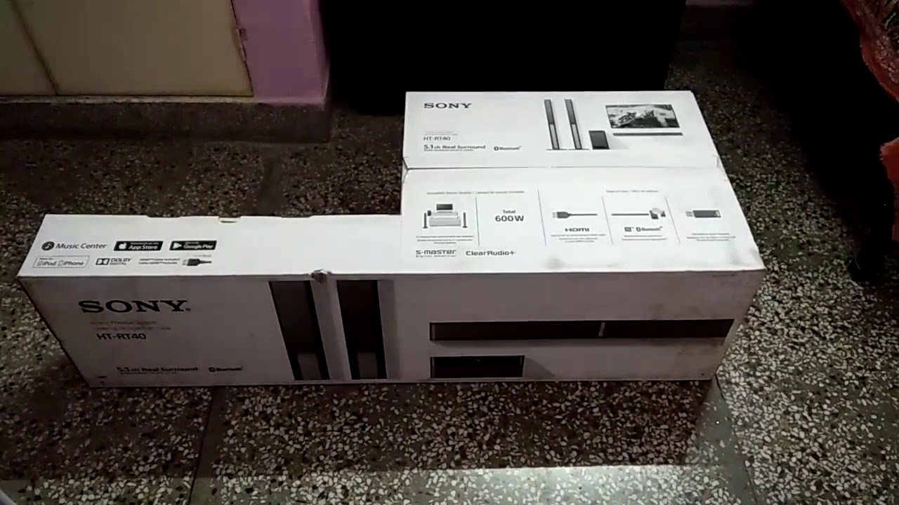 SONY HT RT 40 UNBOXING / E COMMERC WORLD - YouTube