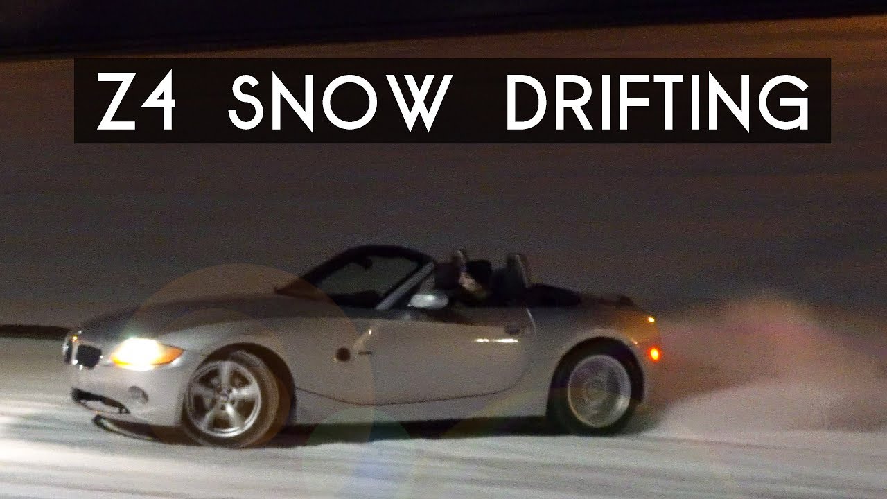 Top Down Snow Drifting! | BMW Z4 | Mom Drifts Minivan | 4K - YouTube