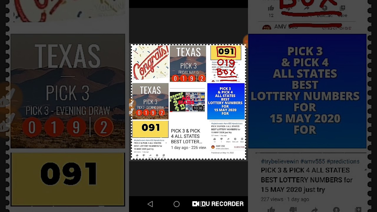 CONGRATS ! TX PICK 3 WINS! 091 BOX ( PREDICTED YESTERDAY) - YouTube