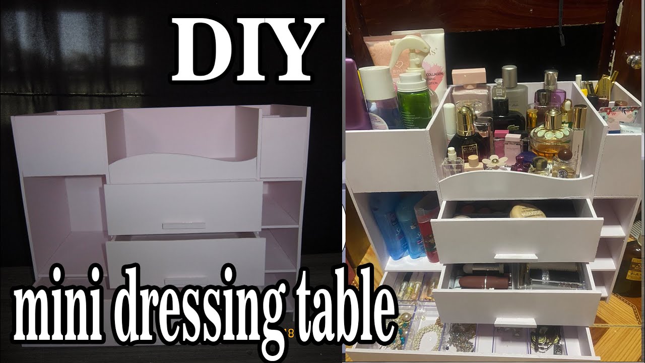 Make your own mini dressing table - YouTube