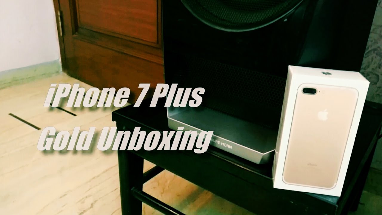 iPhone 7 Plus 128 GB GOLD Unboxing And Review | INDIA - YouTube
