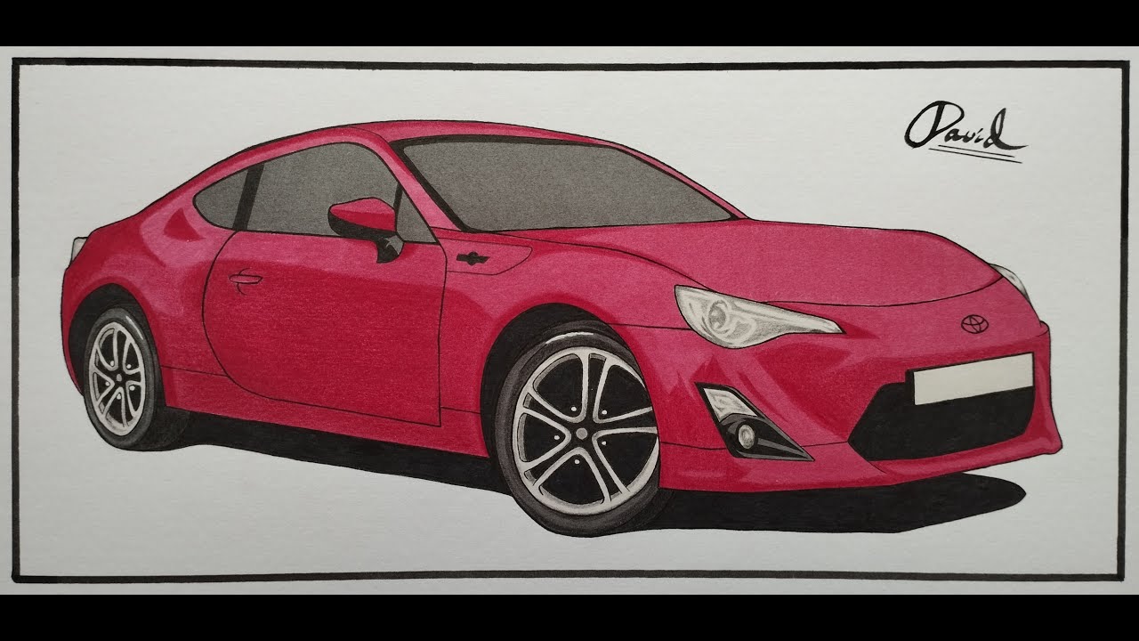 How To Draw Toyota GT86 (2013) - YouTube