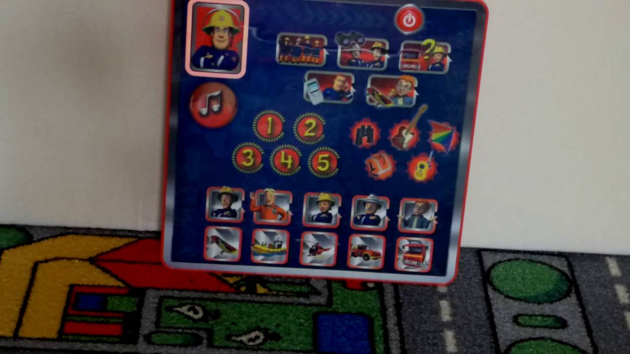Inspiration Works Fireman Sam Fun and Learn Tablet - YouTube